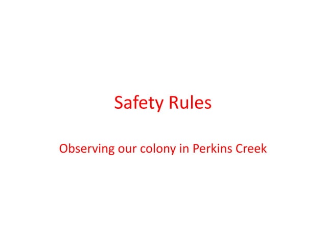 Safety rules | PPT