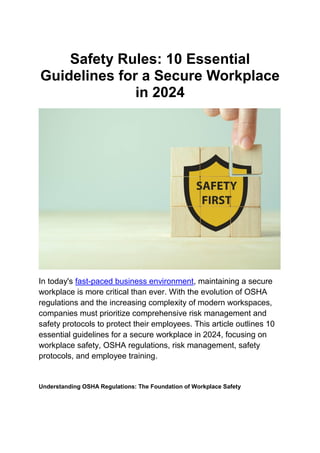 Safety Rules 10 Essential Guidelines for a Secure Workplace in 2024.pdf