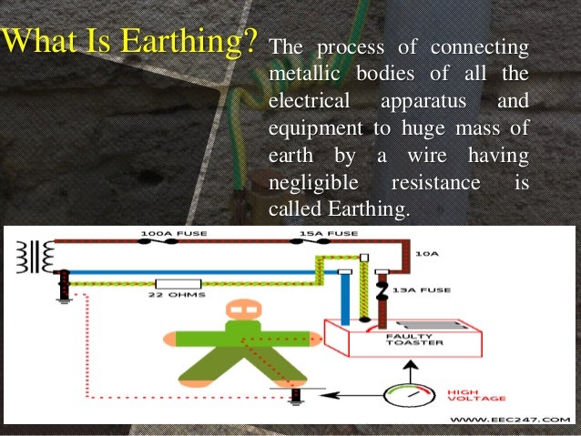 Safety rules and earthing
