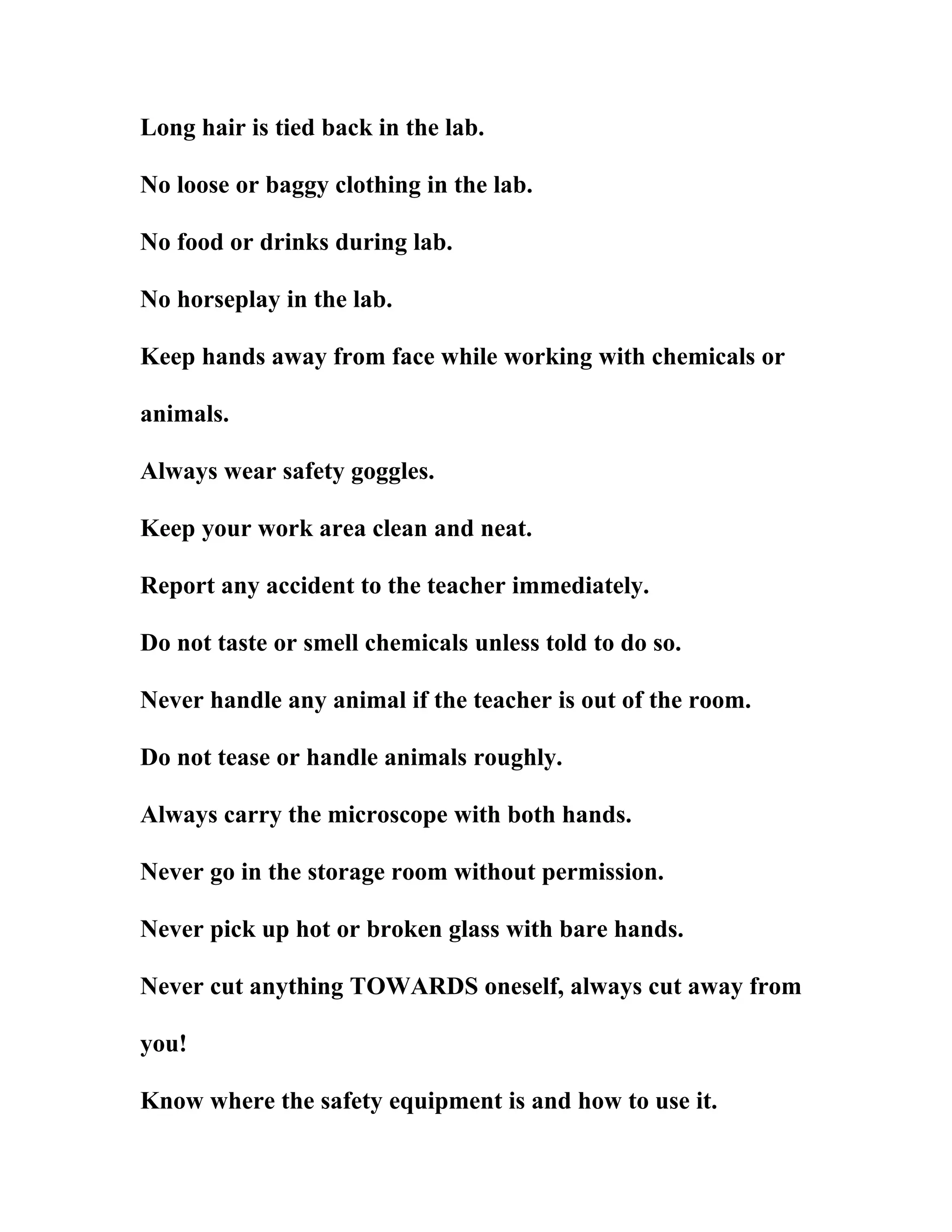 Safety rules charades | DOC