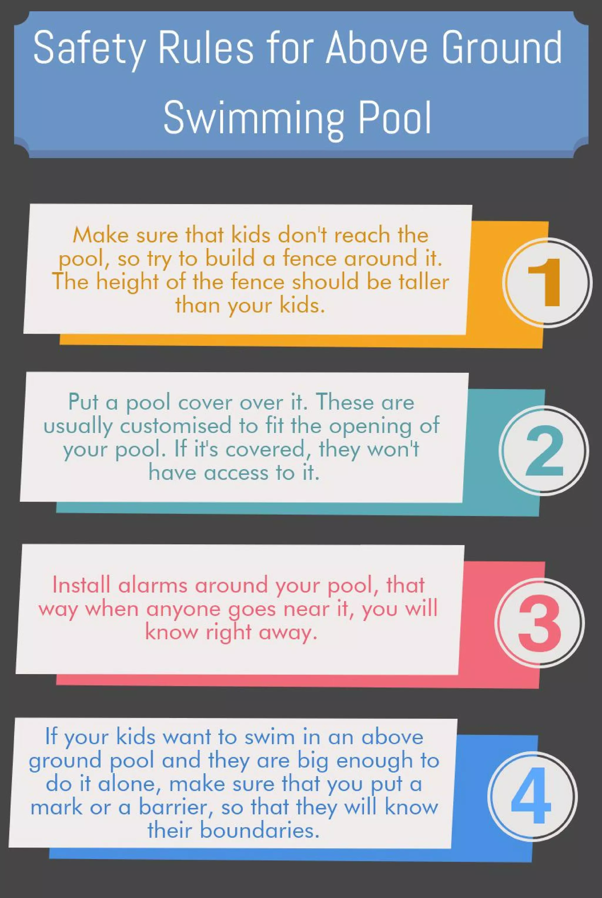 Safety Rules for Above Ground Swimming Pool | PDF