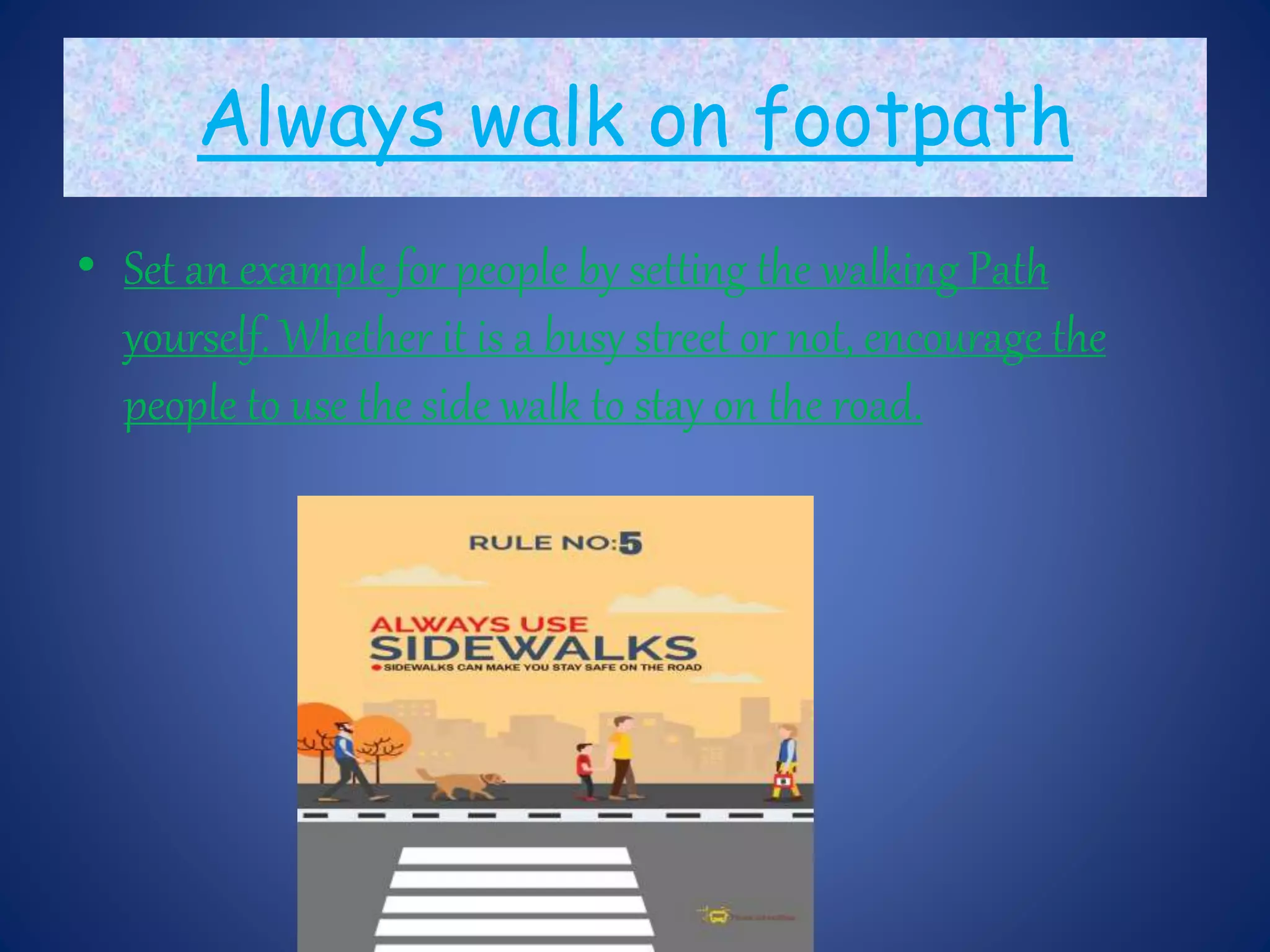 SAFETY RULES ON ROAD | PPT