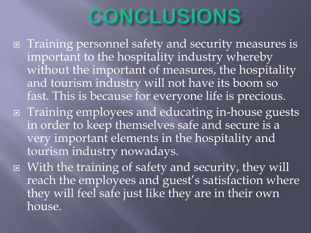 Safety & security in hotels | PPTX