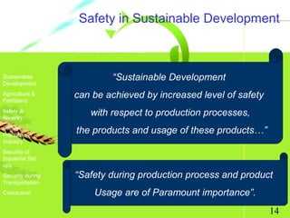 Safety security Role of Safety & Security in Sustainable Development MD ...