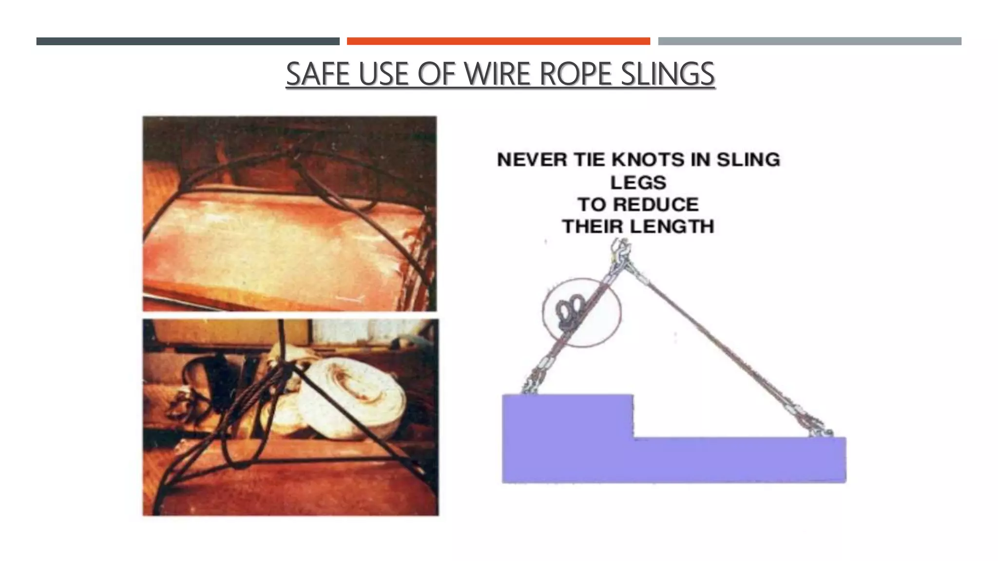 Safety consideration in Ropes , Slings and Fiber Ropes | PPTX