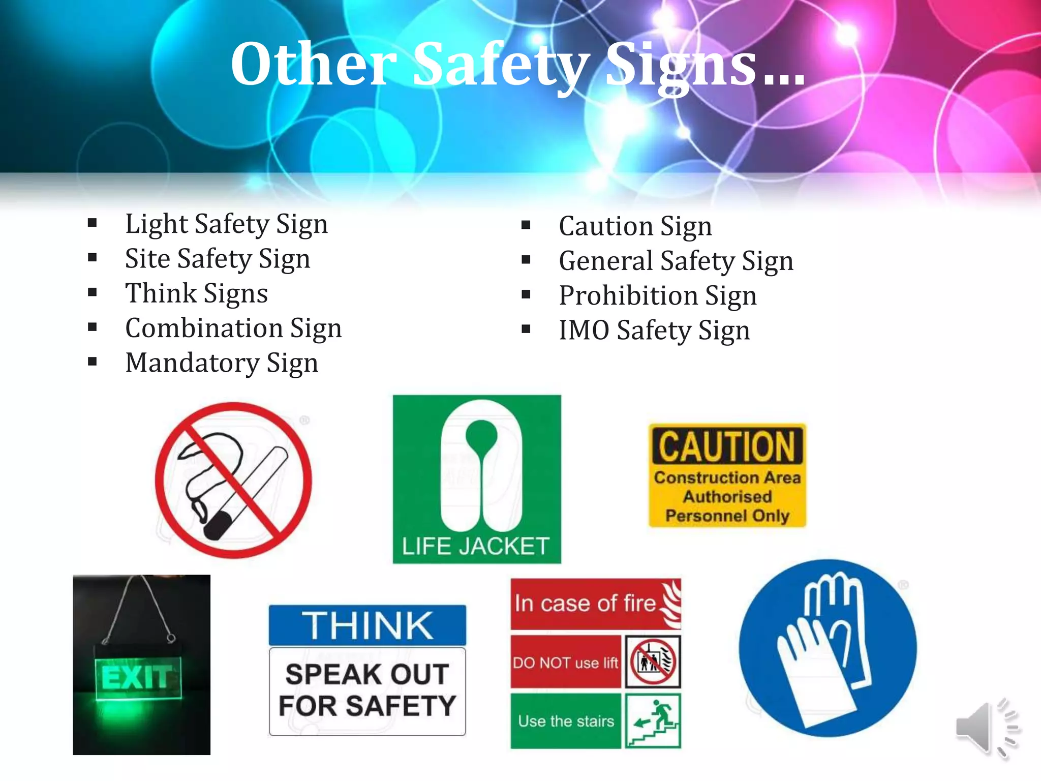 Safety sign1 | PPTX | Medical Health