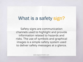 Safety signs | PPTX