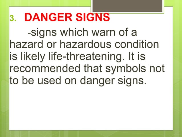 SAFETY SIGNS AND SYMBOLS FOR SMAW NC1 | PPTX | First Aid | Injuries