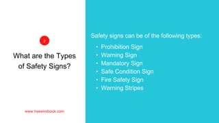Safety Signs Awareness for HSE Personnel | PPTX