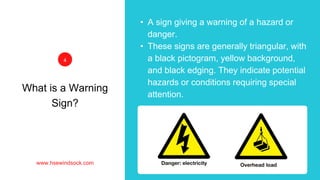 Safety Signs Awareness for HSE Personnel | PPTX