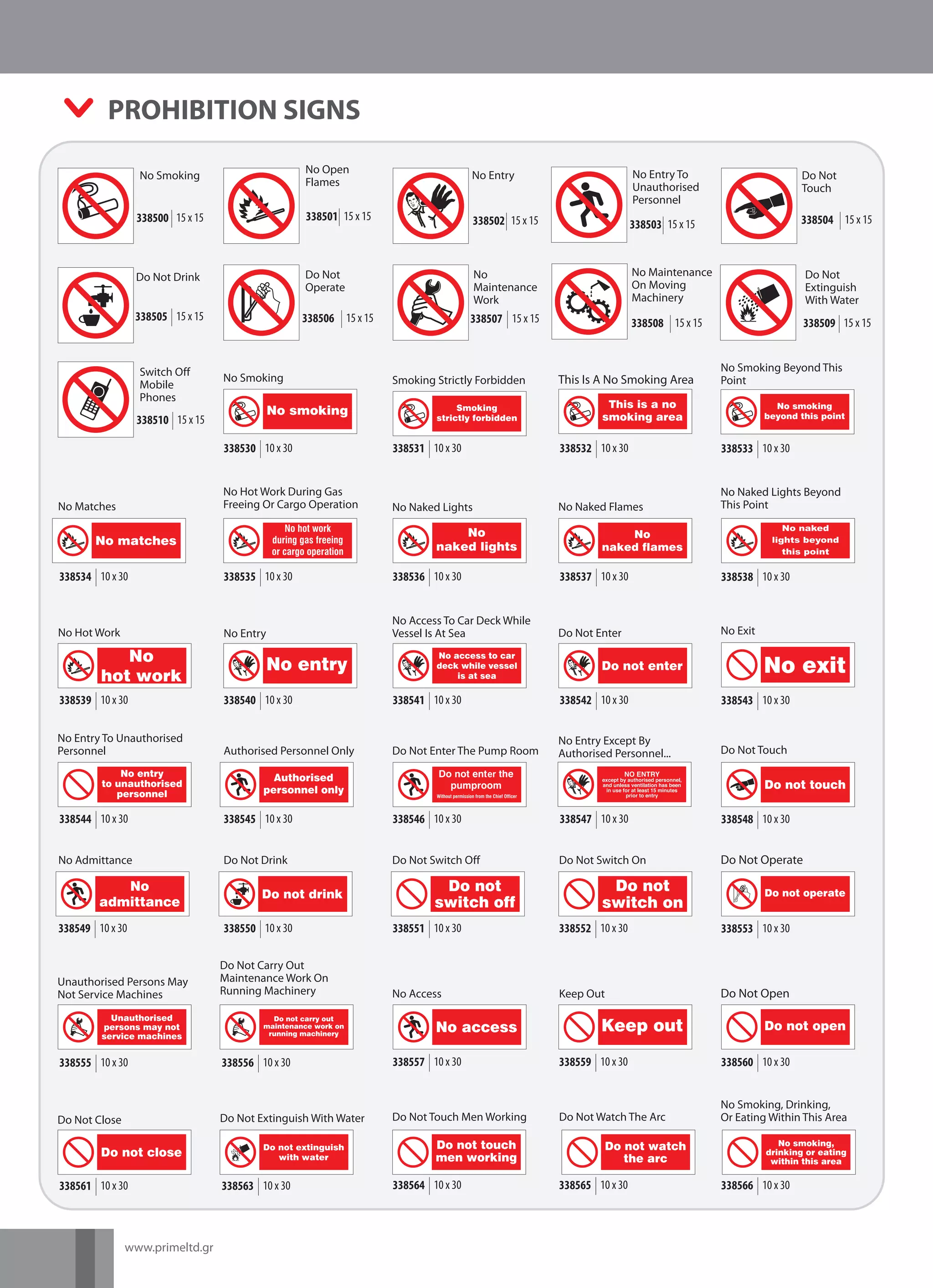 Safety signs catalogue | PDF
