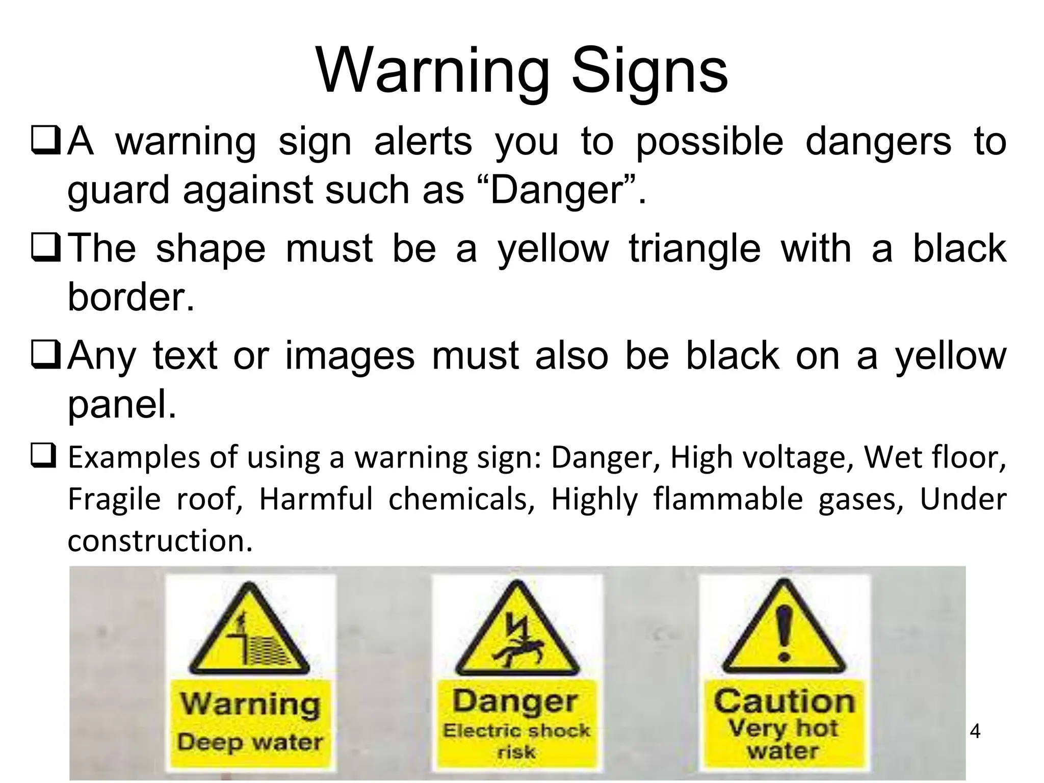 Safety signs and symbols, PPEs, ILO, OSH | PPT