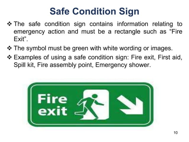 Safety signs and symbols, PPEs, ILO, OSH | PPT | First Aid | Injuries