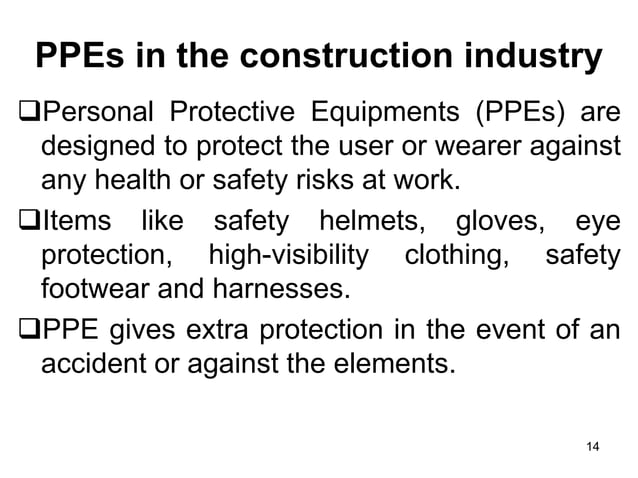 Safety signs and symbols, PPEs, ILO, OSH | PPT | First Aid | Injuries
