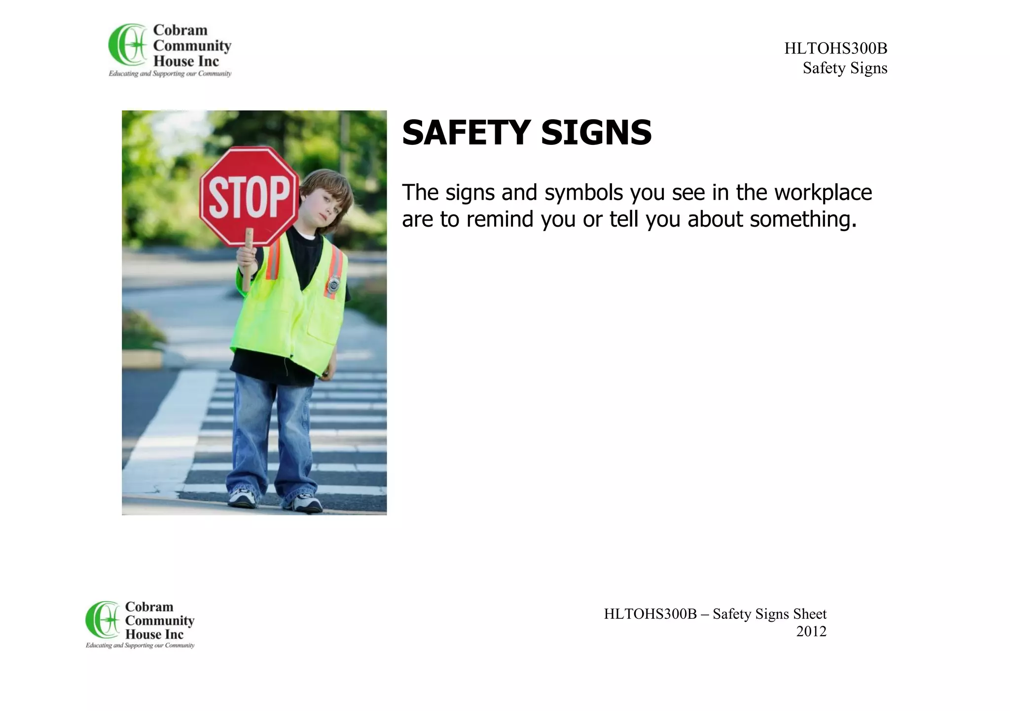 Safety Signs Overview | PDF