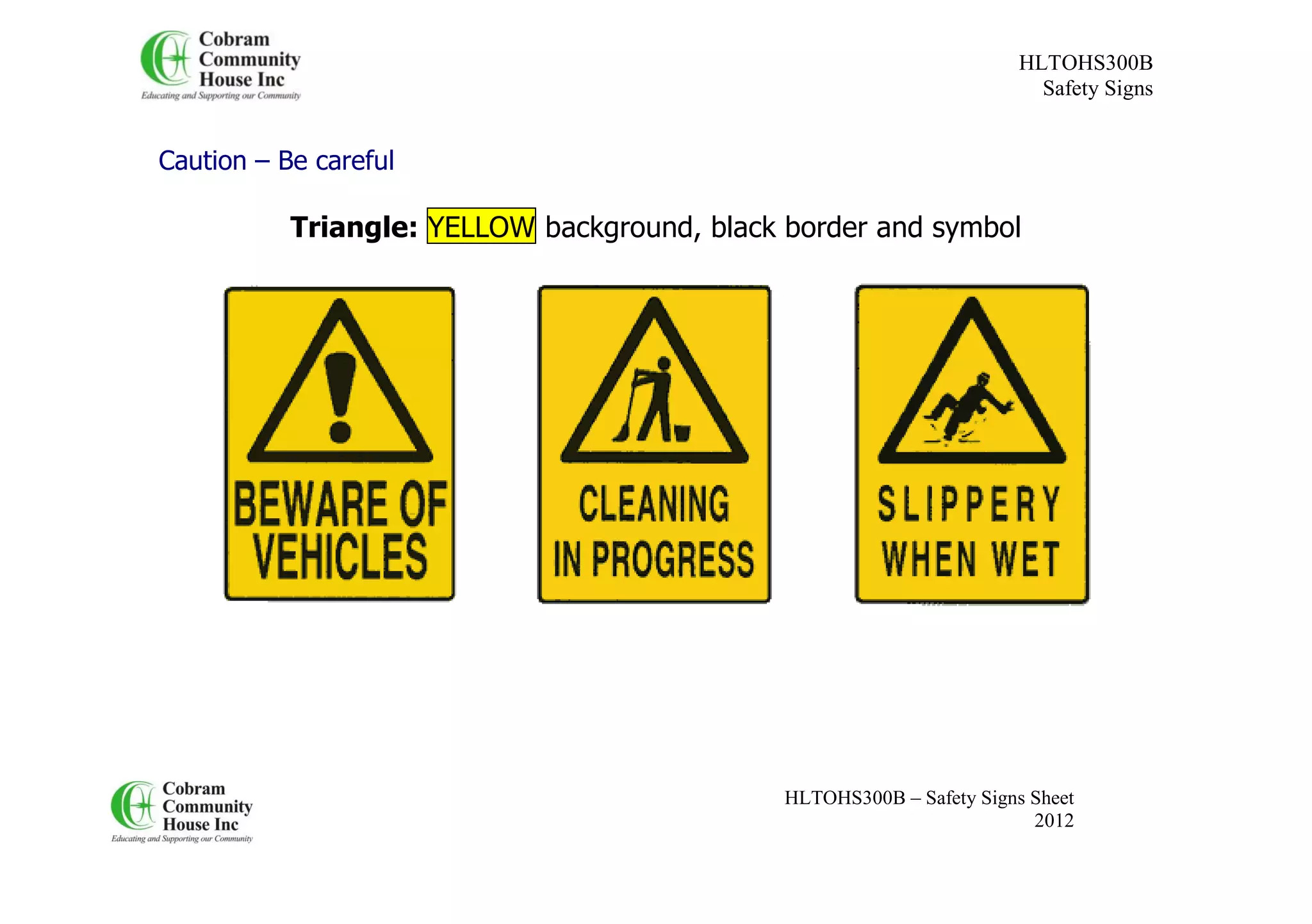 Safety Signs Overview | PDF