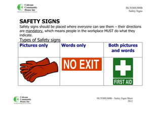 Safety Signs Overview | PPT