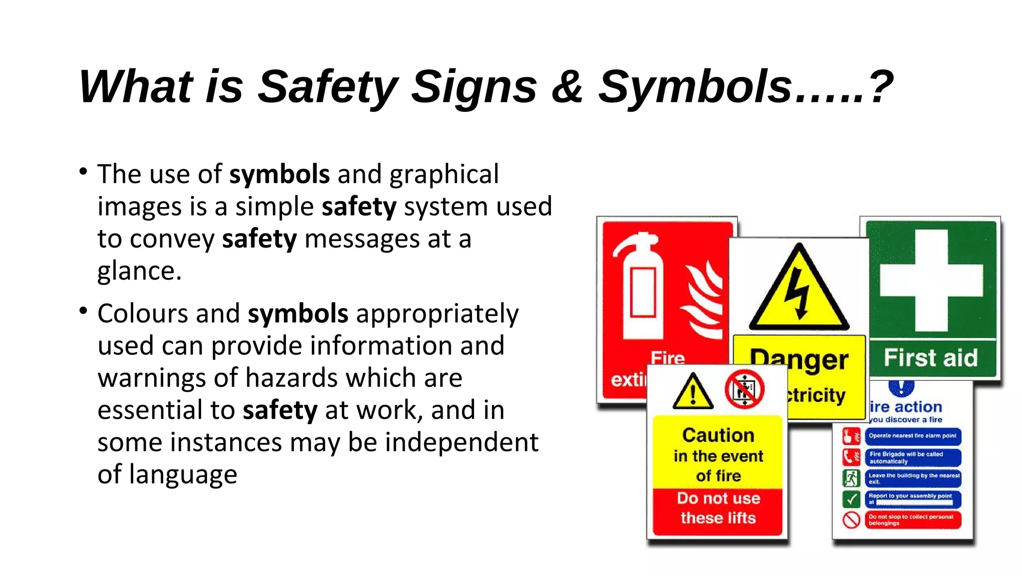 Safety signs & symbols | PPT