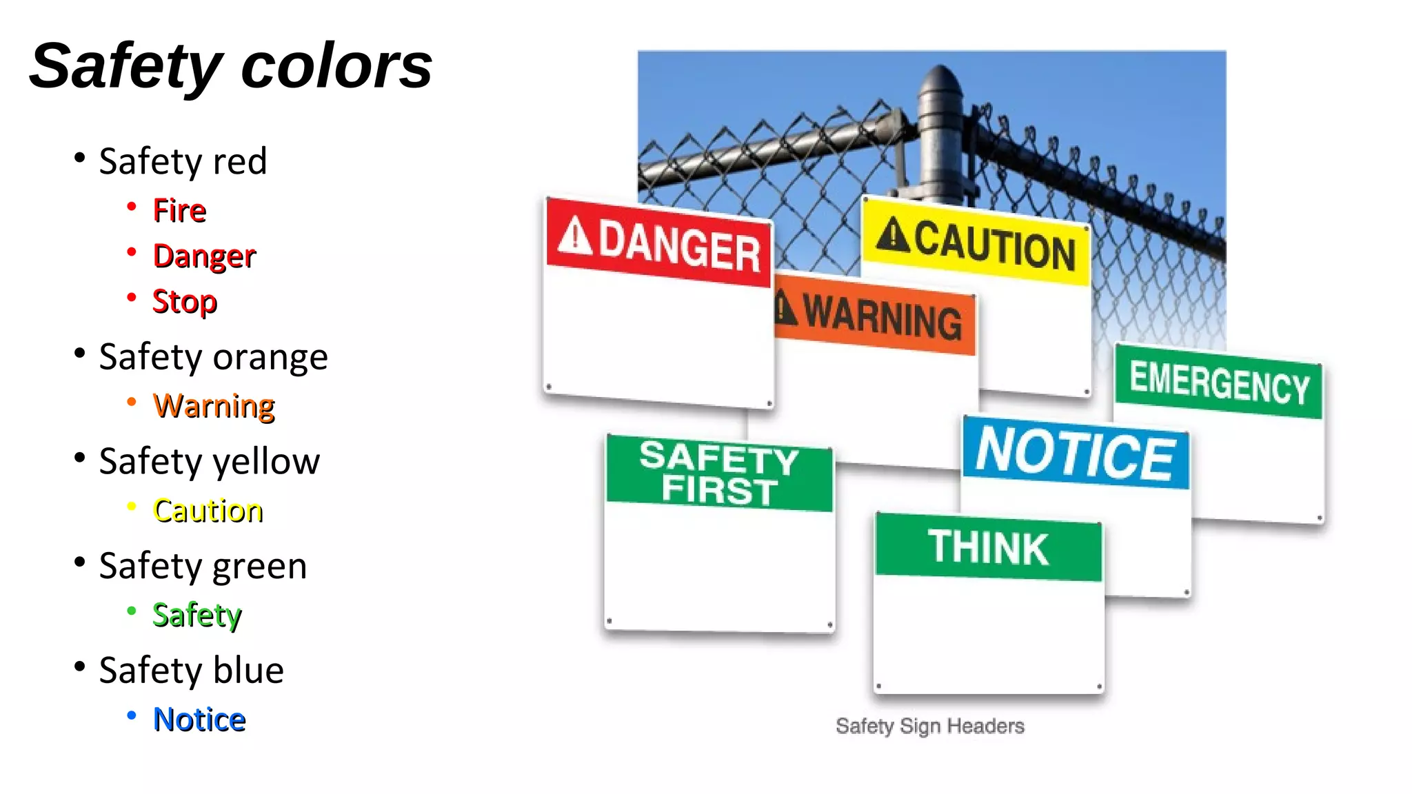 Safety signs & symbols | PPT