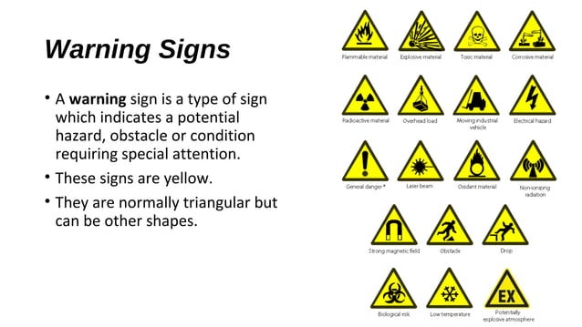 Safety signs & symbols | PPT | First Aid | Injuries
