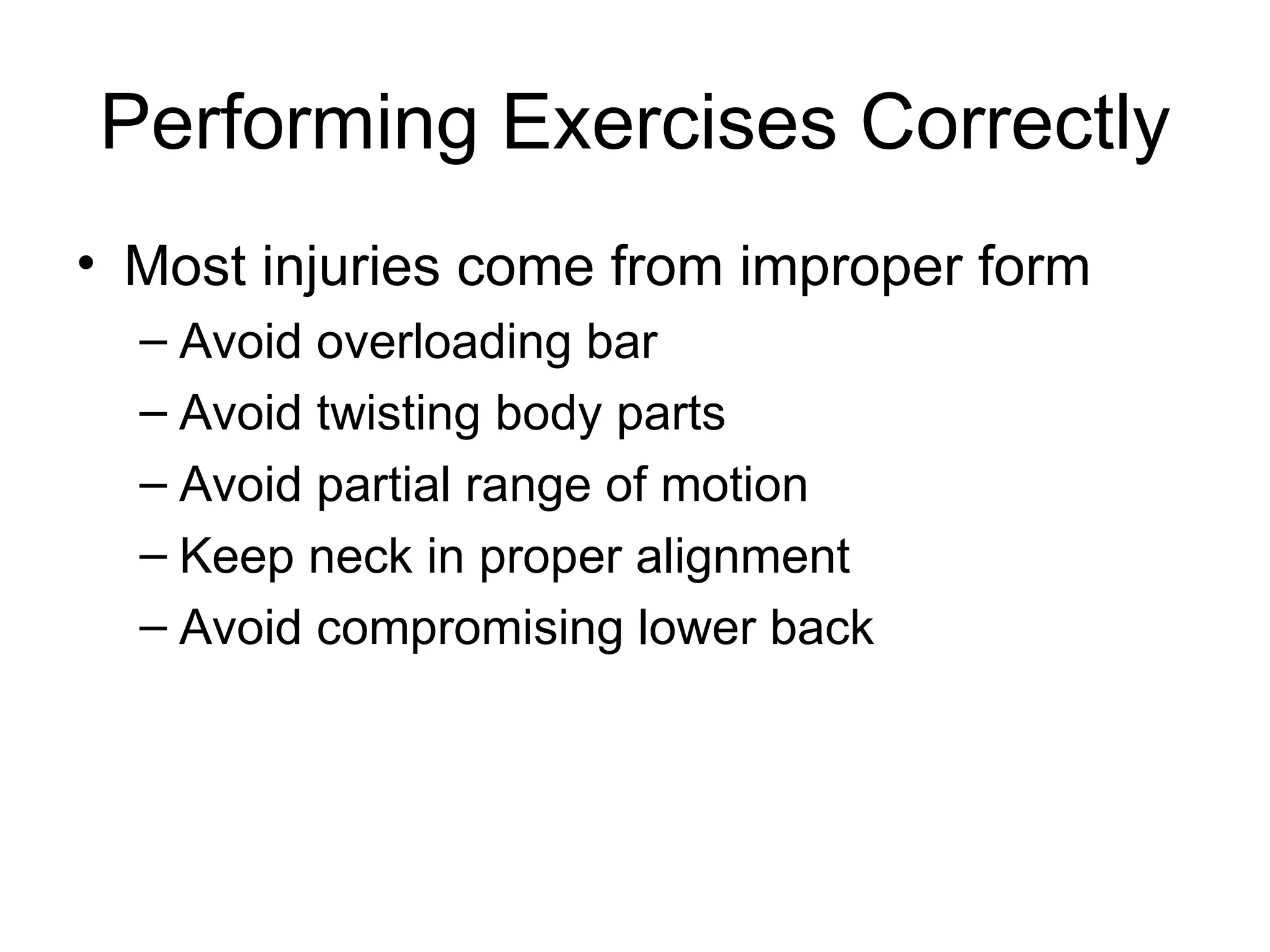 Safety, Soreness, & Injury | PPT