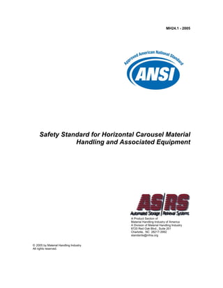 Safety Standard for Horizontal Carousel Material Handling and ...