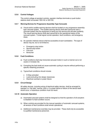 Safety Standard for Horizontal Carousel Material Handling and ...