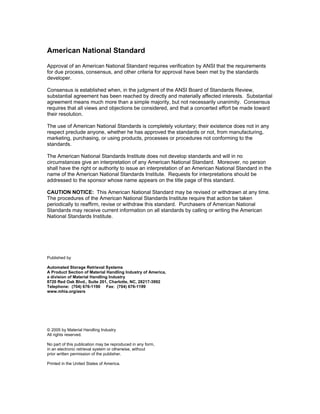 Safety Standard for Horizontal Carousel Material Handling and ...