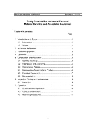 Safety Standard for Horizontal Carousel Material Handling and ...