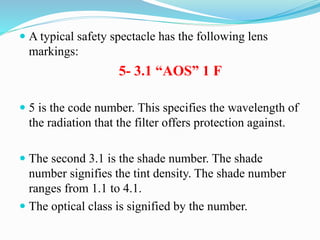 Safety standard for opthalmic lenses 2 | PPTX