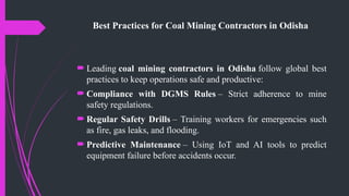 Safety Standards and Underground Mining Equipment in Odisha: Best ...