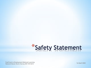 Safety statements | PPT