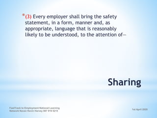 Safety statements | PPTX