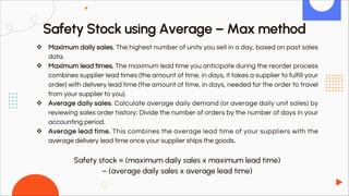 Safety Stock and Reorder Point: Calculation | PDF