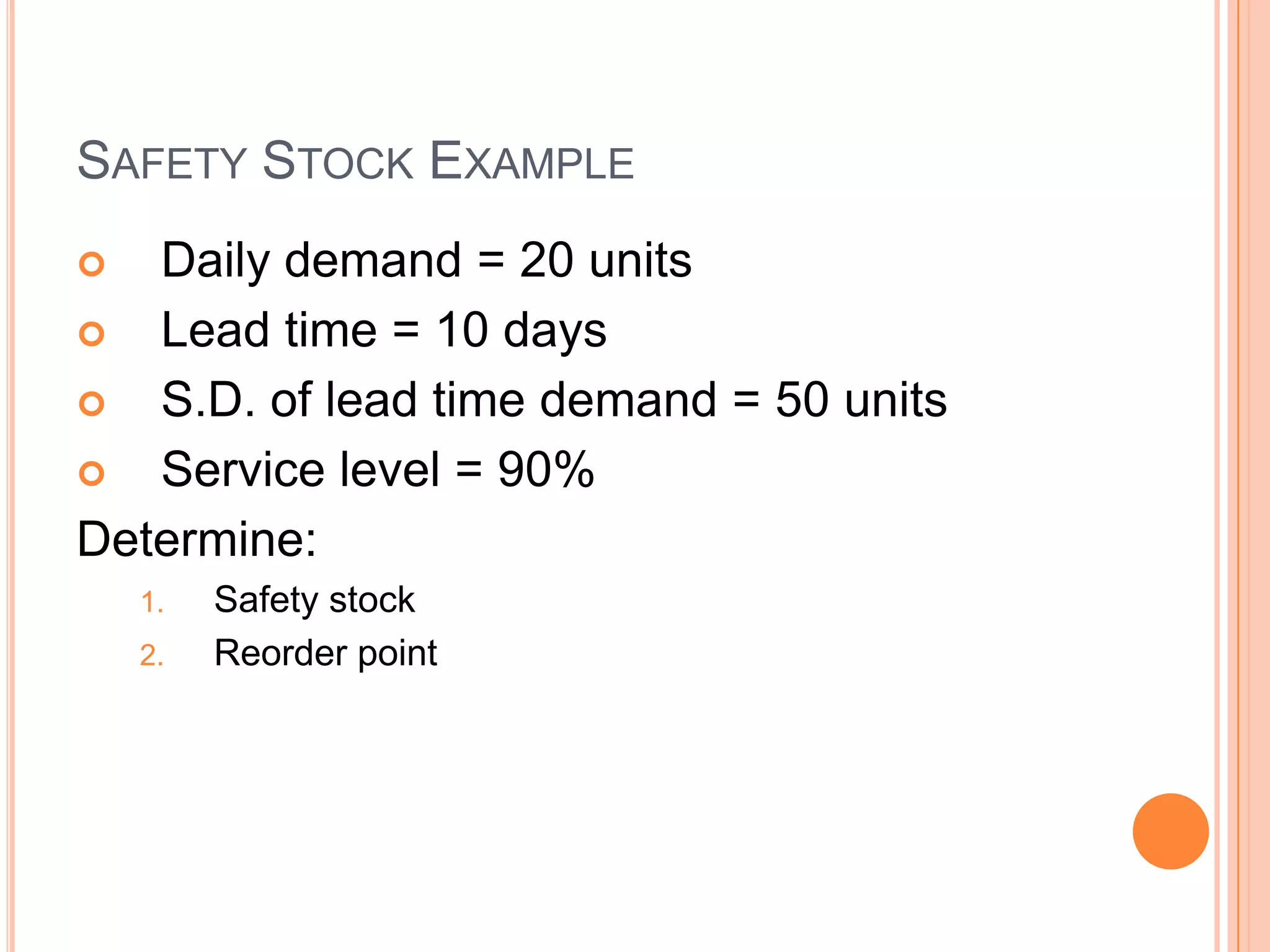 Safety stocks final | PPTX