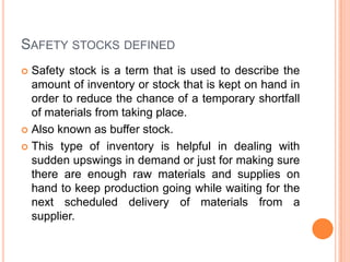 Safety stocks final | PPTX