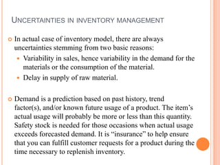 Safety stocks final | PPTX