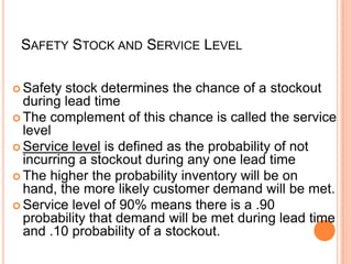 Safety stocks final | PPTX