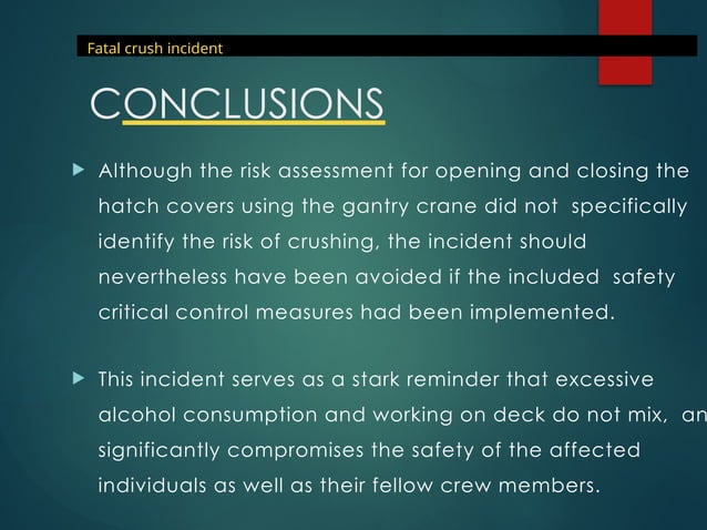 Safety study for mariners at work on ships.pptx | Free Download