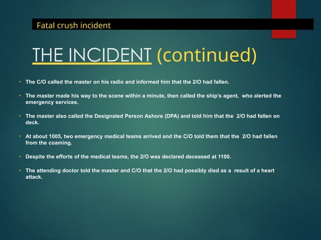 Safety study for mariners at work on ships.pptx | Free Download