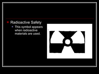 Safety symbols for labs in the science classroom | PPT