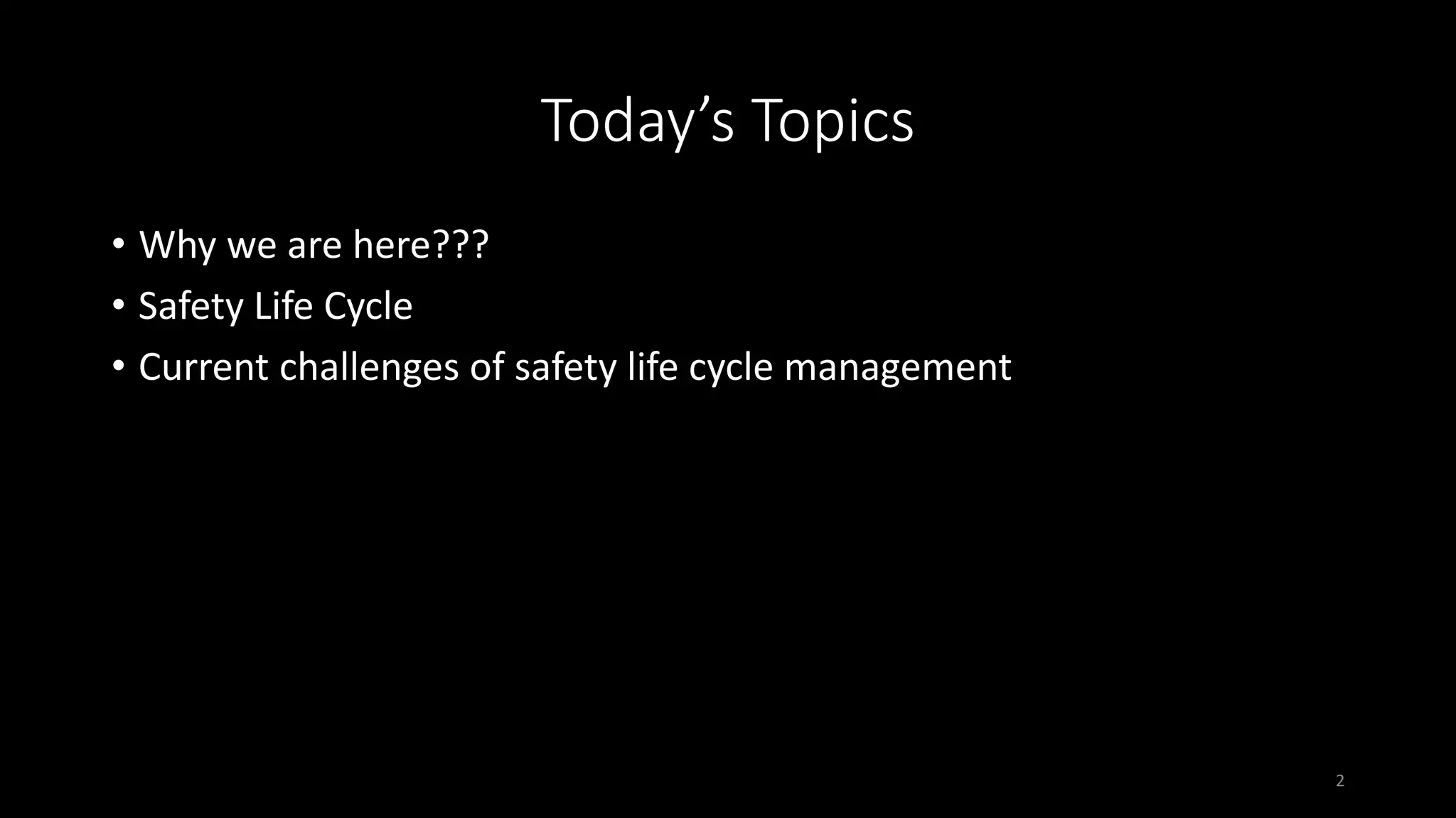 Safety system life cycle | PPTX