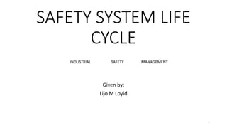 Safety system life cycle | PPTX