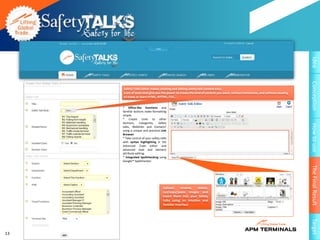 Safety Talks Database | PPTX