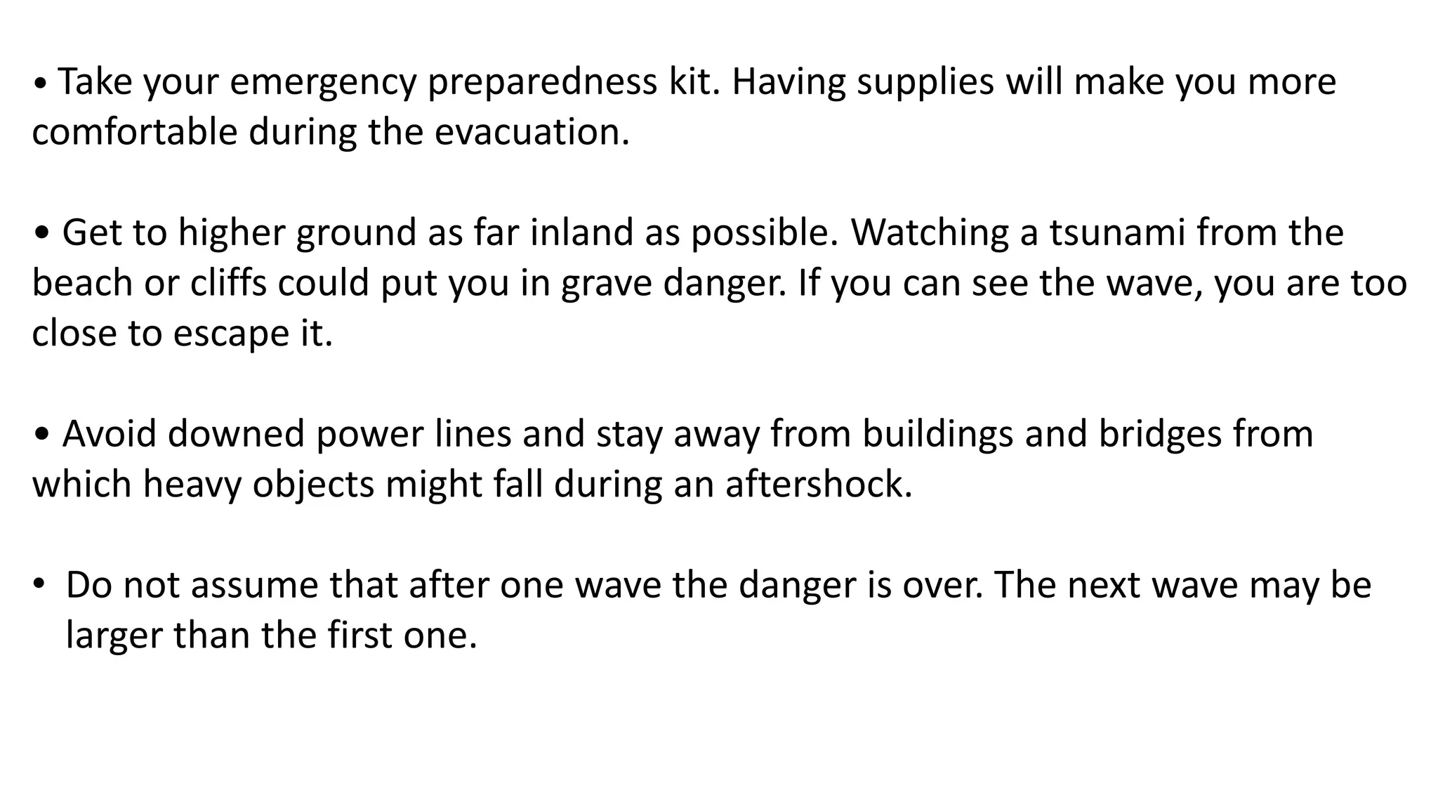 Safety techniques on tsunami | PPTX
