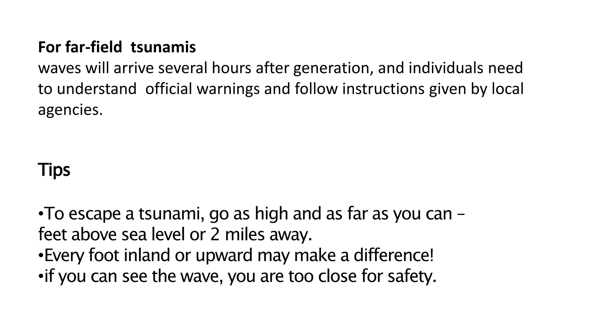 Safety techniques on tsunami | PPTX