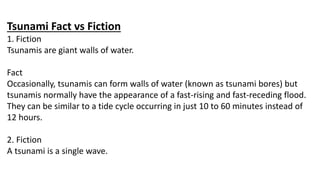 Safety techniques on tsunami | PPTX