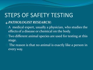 Safety testing | PPTX