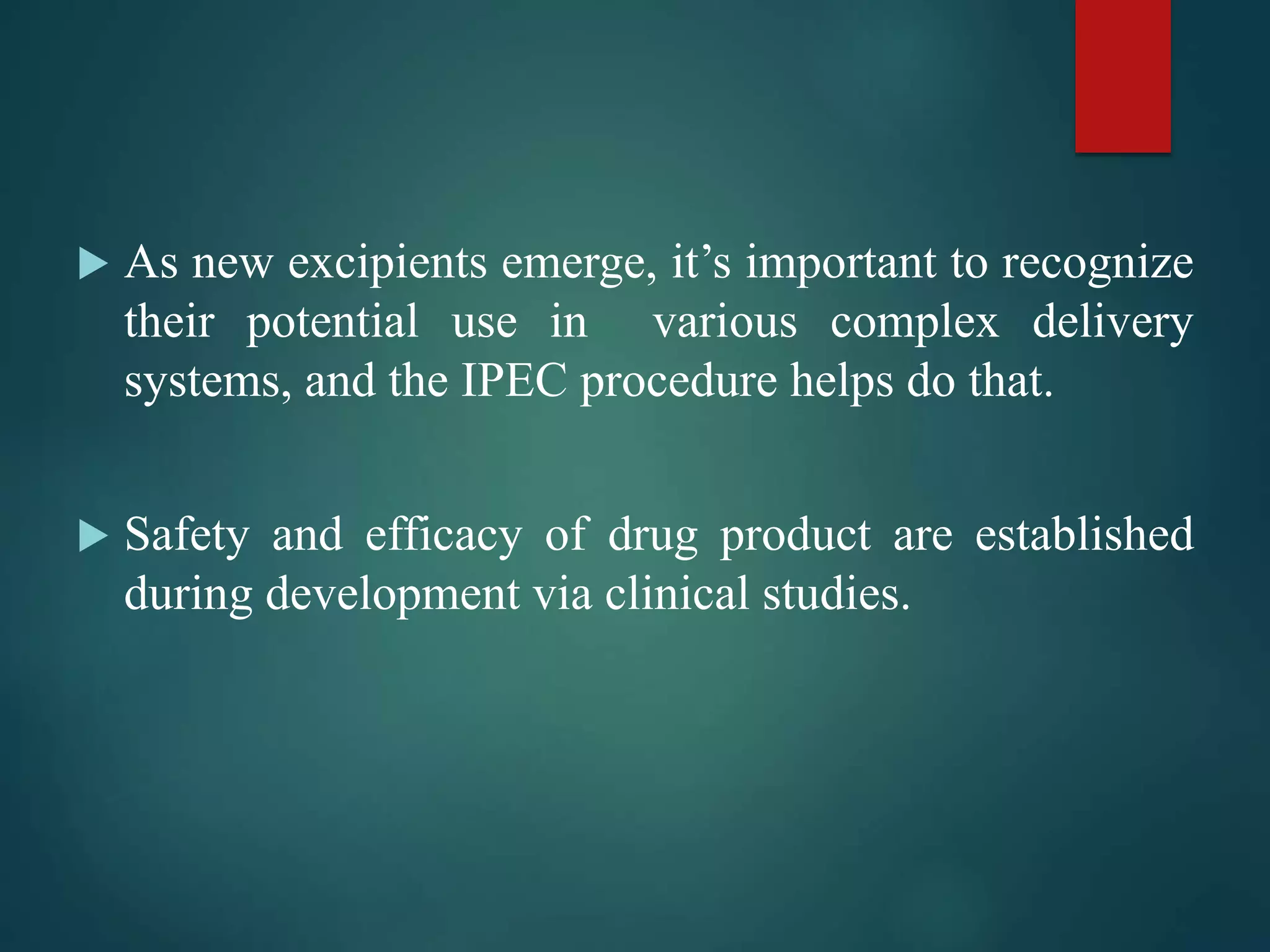 Safety testing of Excipients | PPTX