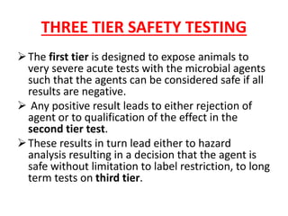 Safety testing of bio pesticides | PPTX